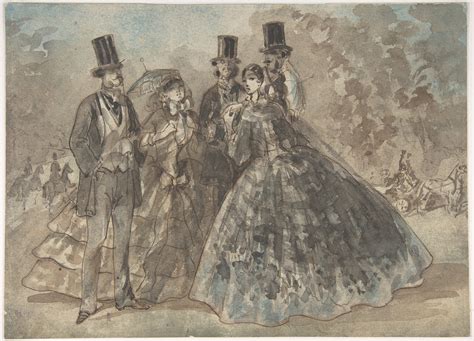 Constantin Guys Meeting In The Park The Metropolitan Museum Of Art