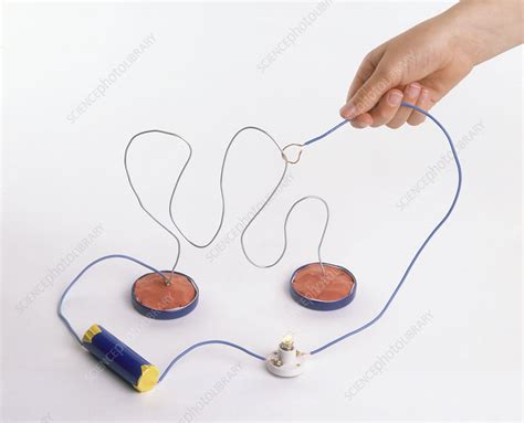 Creating Electric Circuit With Wires Stock Image C051 8397 Science Photo Library