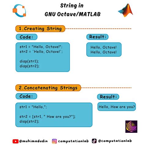 String In Octave And Matlab Muhammad Imadudin