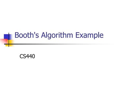 Booth S Algorithm Fully Explained With Flow Chart Pdf Pdf