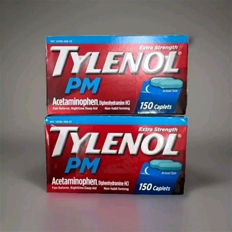 Lot Of 2 Tylenol Pm 150ct Brand New Unopened Package 300450482570 Ebay