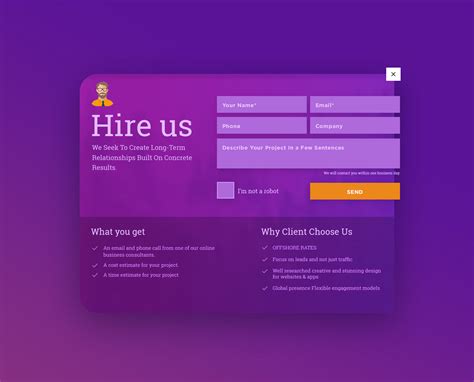 Modal Form Design On Behance