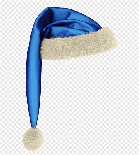 크리스마스 리소스 파란색과 흰색 산타 모자 Png Pngegg