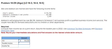 Solved Problem 14 09 Algo LO 14 3 14 4 14 5 Alex And Chegg Com