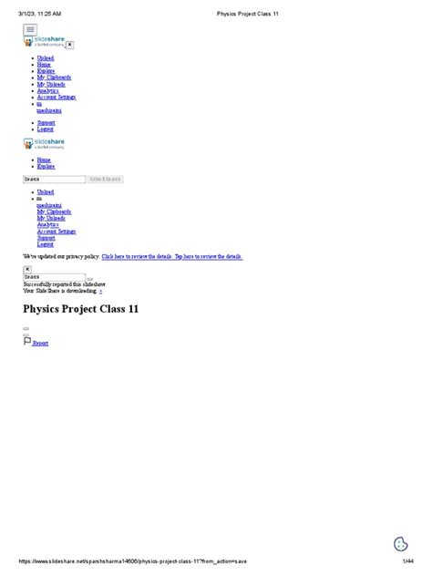 Physics Project Class 11 Pdf Applied And Interdisciplinary Physics Physical Sciences