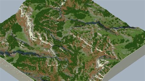 🌍 Rocky Forest Custom Realistic Terrain Java And Bedrock Minecraft Map