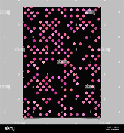 Pink Abstract Dot Pattern Brochure Background Vector Stationery