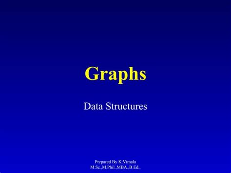 Graphs Concept In Data Structures And Algorithmsppt