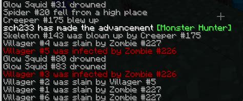 Entity Numbering Minecraft Mod