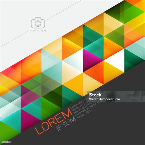 다채로운 기하학적 레이아웃 템플릿과 현대 겹치는 텍스트와 당신의 그림을 위한 백색 공간을 추상화 합니다 비즈니스 또는 기술 커버 온라인 프레 젠 테이 션 웹사이트 요소에 대