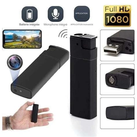 Briquet Caméra Espion Invisible Wifi Full Hd Visionnage De Partout