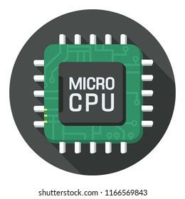 Processor Flat Icon Vector Image Images Stock Photos Vectors Shutterstock