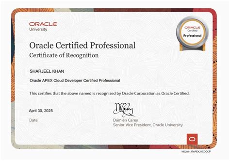 Apex Oracleapex Oracle Cloud Opportunity University Training Sharjeel Khan 12 Comments