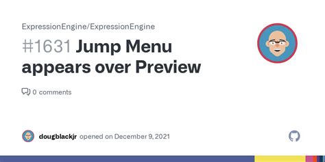 Jump Menu Appears Over Preview · Issue 1631 · Expressionengineexpressionengine · Github
