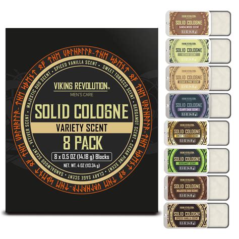 Solid Cologne 8 Pack 05 Oz Each