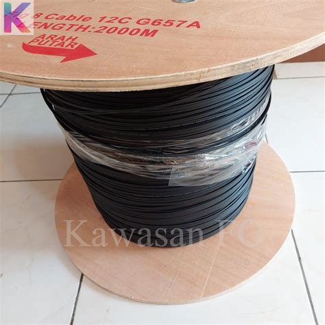 Jual Ku Mini 12 Core Fig 8 Kabel Fo Bulat 12 Core Fig8 1000m Eceran