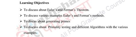 Primes Euler And Fermats Theorem Cryptography And Network