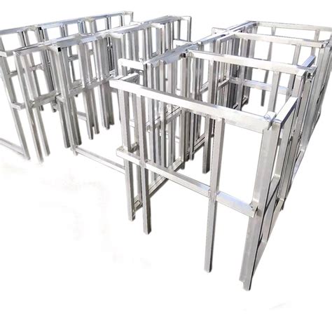 Industrial Aluminum Suqre Round Tube Pipe Welded Handrail Gates Stair
