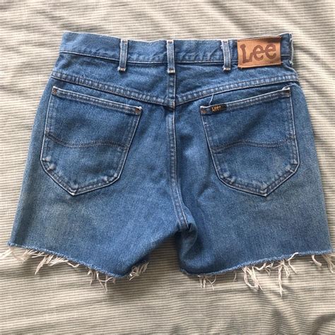 Vintage Cut Off Lee Denim Shorts Leejeans Depop
