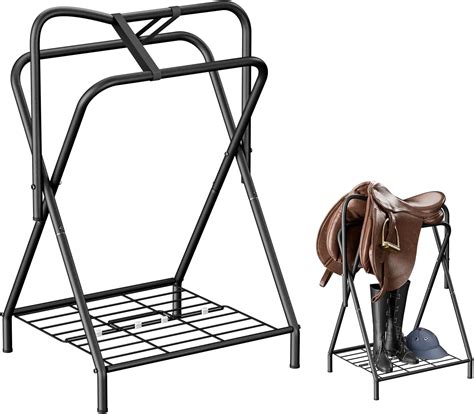 Dunatou Saddle Rack Freestanding Saddle Stand Foldable