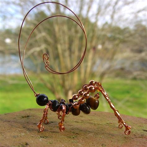 Beaded Grasshopper Handmade Insect Art Cricketgrasshopper Wire