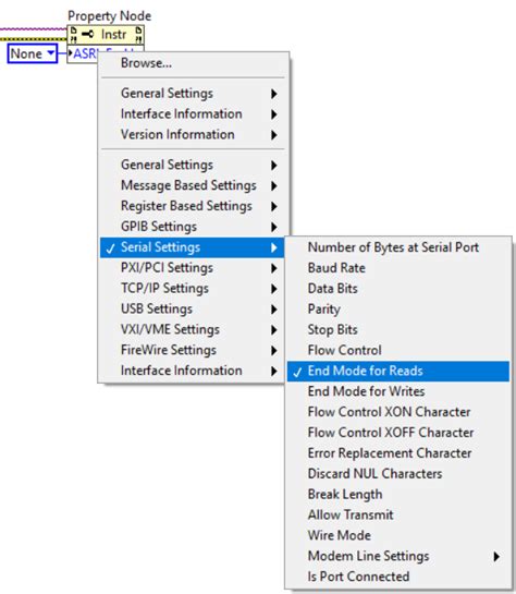 incorrect data reading from serial device using visa read vi in labview ni