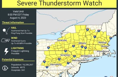 Nj Weather Severe Thunderstorm Watch Issued For 2 Counties