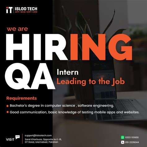 Isloo Tech On Linkedin Islootech Qualityassurance Hiring