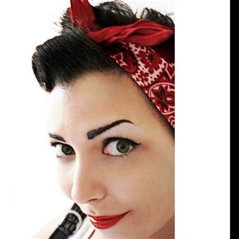 Rockabilly Hair Pinup Bandana Hairstyles Rockabilly Bandana Hair