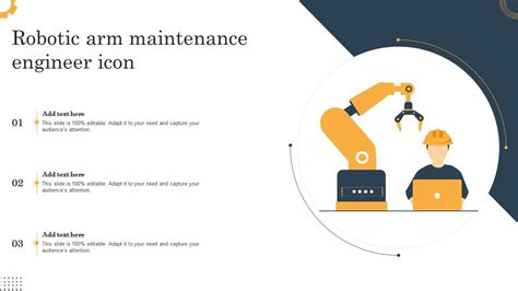 robotic arm maintenance engineer icon
