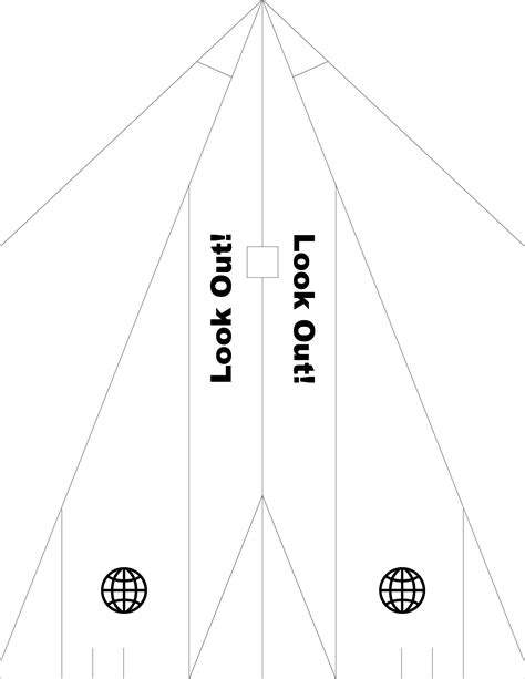 Paper Airplane Templates Printable Paper Airplane Template Paper