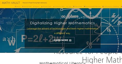 Math Vault Montreal Québec Canada Math Vault Mcgill University