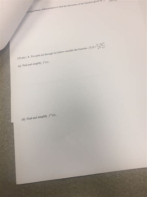 Solved Logarithmic Differentiation To Find The Derivative Of Chegg