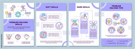 Problem Solving Tips Brochure Template Soft Hard Skills Flyer Booklet Leaflet Print Cover