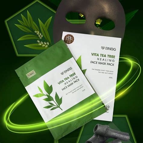 Mặt Nạ Giảm Mụn Chiết Xuất Tràm Trà Bnbg Vita Tea Tree Healing Face