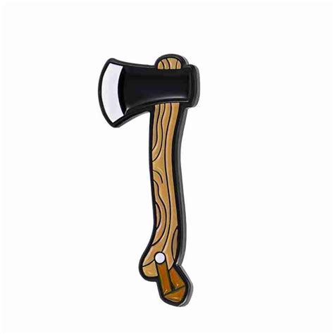 outdoor adventure axe enamel pin distinct pins