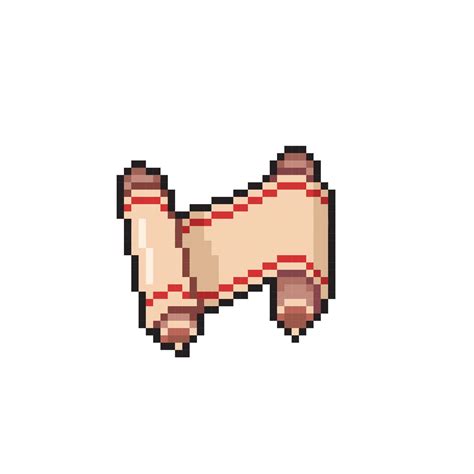 Empty Scroll Paper In Pixel Art Style 22148732 Vector Art At Vecteezy