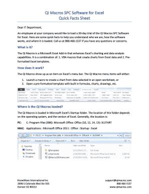 Fillable Online QI Macros SPC Software For Excel Fax Email Print PdfFiller