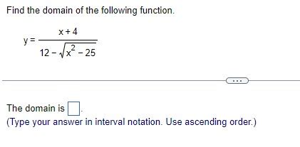 Solved Find The Domain Of The Following Chegg Com