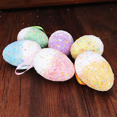 6pcs Lot Foam Easter Eggs Wedding Party Decoration Vicedeal