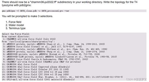 【gromacs Tutorial 5】 Protein Ligand Complex 中文实战教程 Gromacs中文教程 Csdn博客