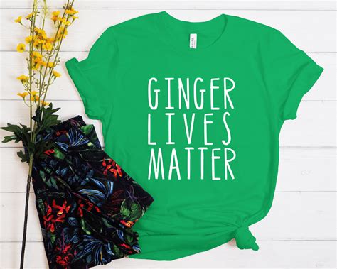 Funny Ginger Shirt Ginger Lives Matter Redhead Shirt Red Head Etsy