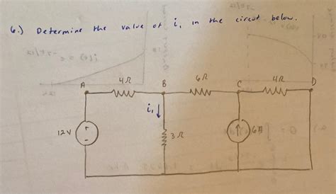 Solved Circut Below Determine The Value Of Or I I In Chegg Com