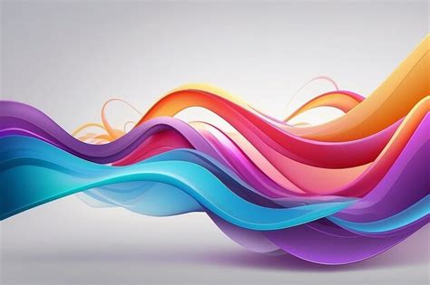 Premium Photo Abstract Background With Smooth Flowing Curves