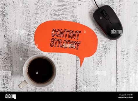 Conceptual Hand Writing Showing Content Strategy Concept Meaning Create Marketing Plan Using