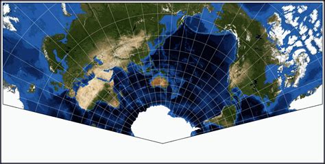 Conic Projection Map