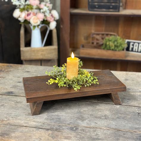 Rustic Brown Table Riser Red Fox Primitives