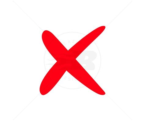 Red Cross Mark Icon X Symbol Vector Design Tekening Rood Kruis