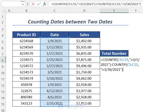 Excel Countif Function With Multiple Criteria And Date Range