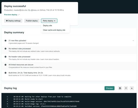 Git Vuejs Build Deployment History Stack Overflow